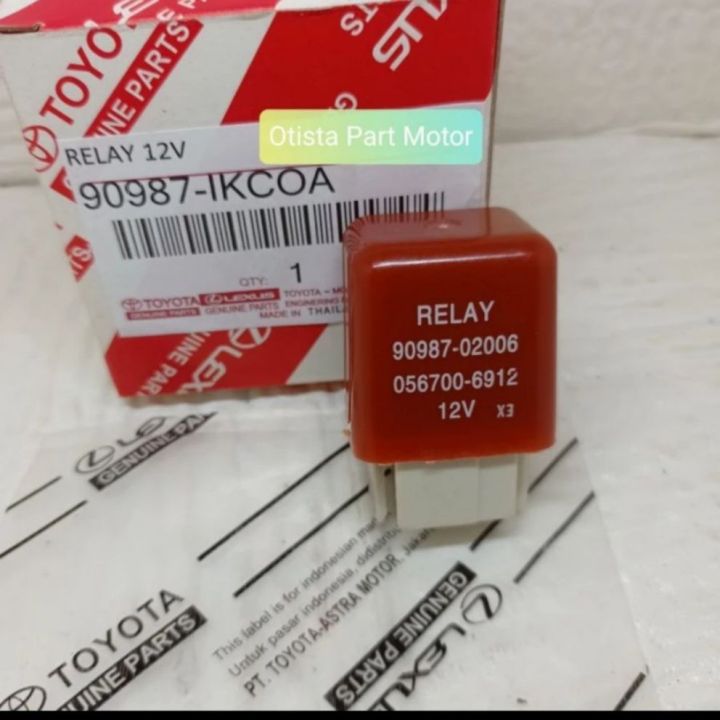 relay rile toyota kijang kapsul 12V 12 volt 90987-02006 original ...
