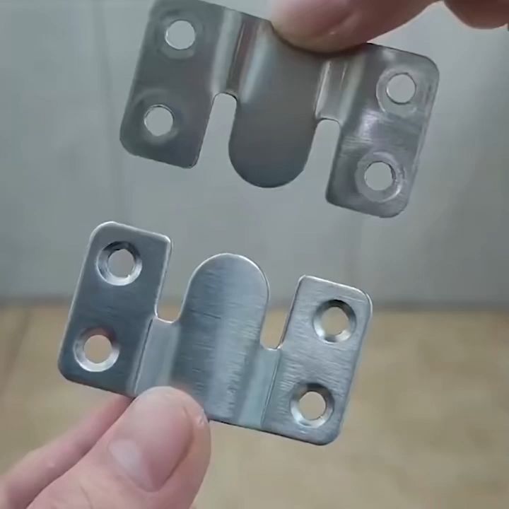 8PCS Flush Mount Bracket Interlocking Photo Frame Hook Heavy Duty ...