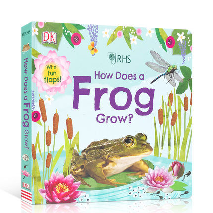 [Ready Stock]How does a frog grow? with fun flaps book lift the flap ...
