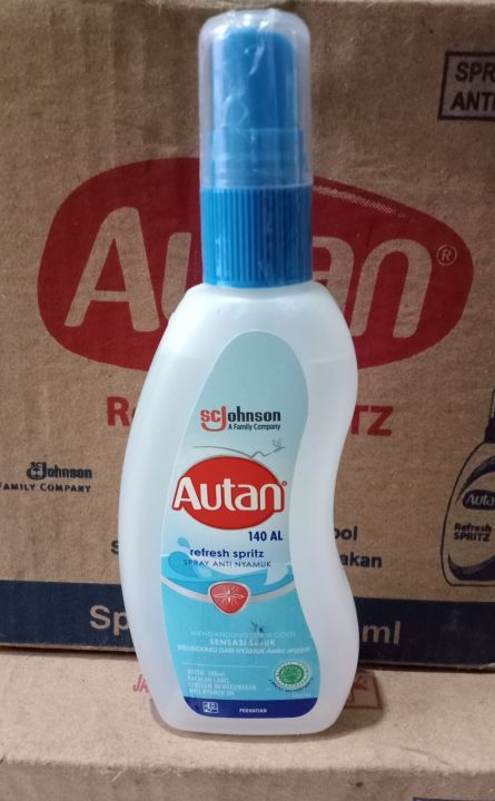 Autan Spray Anti Nyamuk 100 ml Refresh Spritz Kemasan Botol | Lazada ...