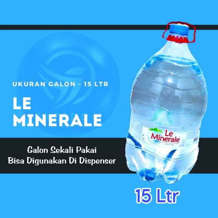 Air Mineral Le Minerale Galon + isi 15 liter (Kemasan Satuan) | Lazada ...