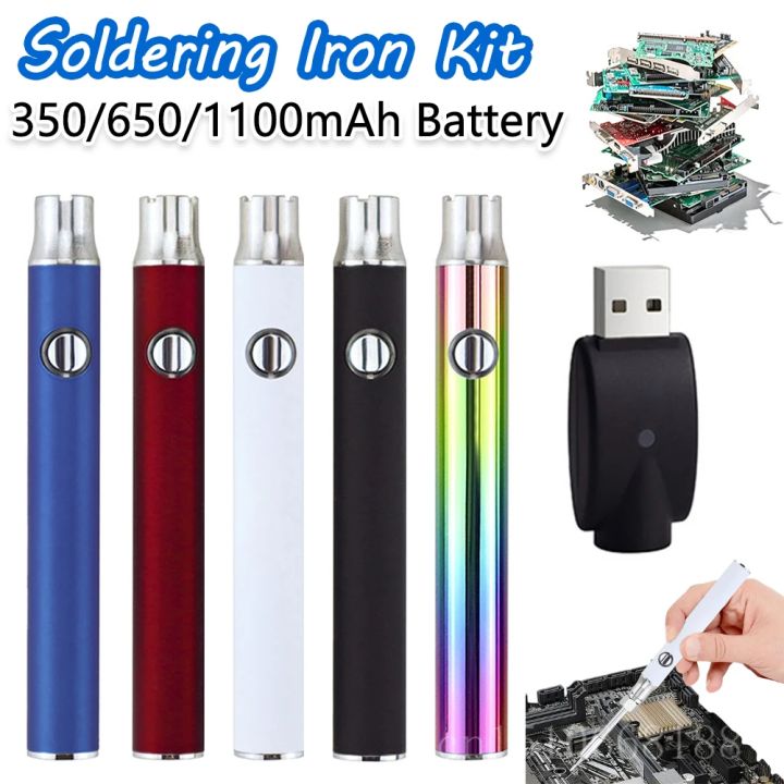 510 Thread Mini Soldering Iron Kit 3 Gear Adjustable Voltage 350/650 ...