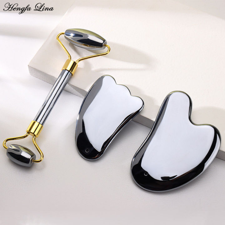 Terahertz Con Lăn Pha Lê Gua Sha Mặt Mát Xa Mặt Bảng Cào Dụng Cụ Cạo ...