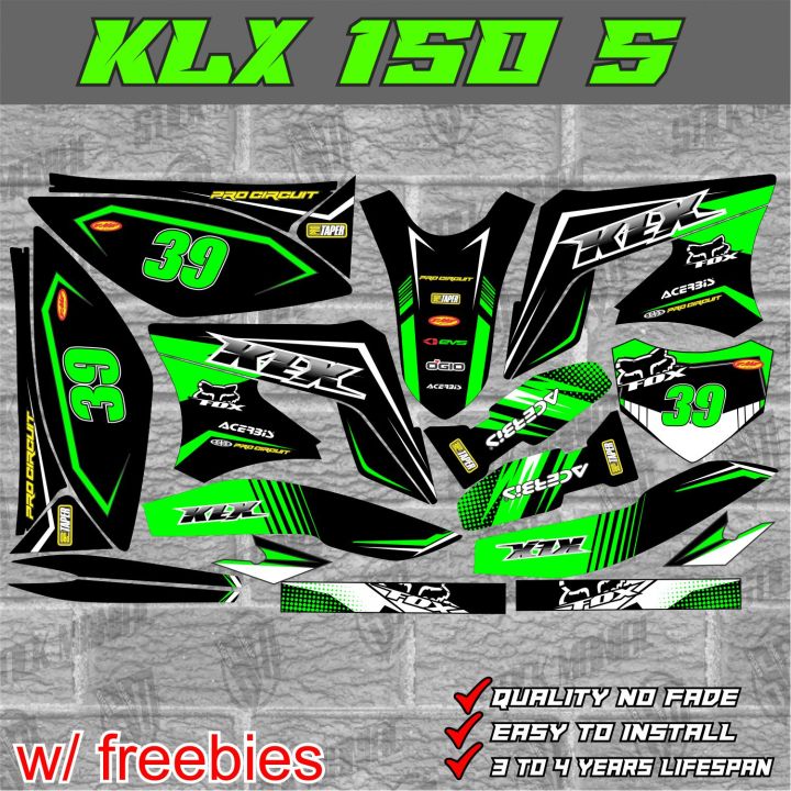 Kawasaki klx 150s decals sticker, laminated | Lazada PH