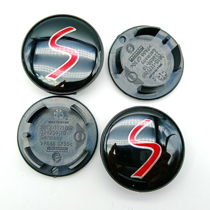 4pcs 54mm ABS Mini Cooper S Wheel Center Caps Emblem Rims Badge Hub ...