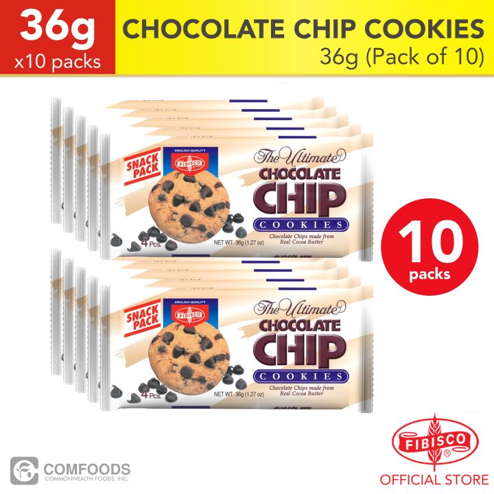 FIBISCO Chocolate Chip Cookies Snack Pack 36g | Lazada PH