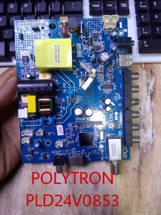 MB MAINBOARD MOTHERBOARD TV LED POLYTRON PLD 24V0853 MB TV LED POLYTRON ...