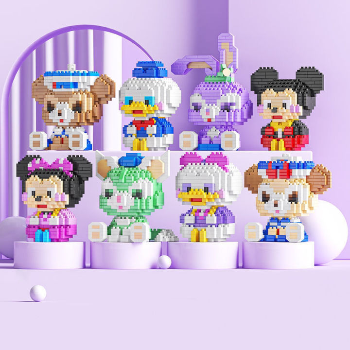 Mickey Mouse Mini、Strawberry Bear Building Blocks Set - Cartoon DIY ...