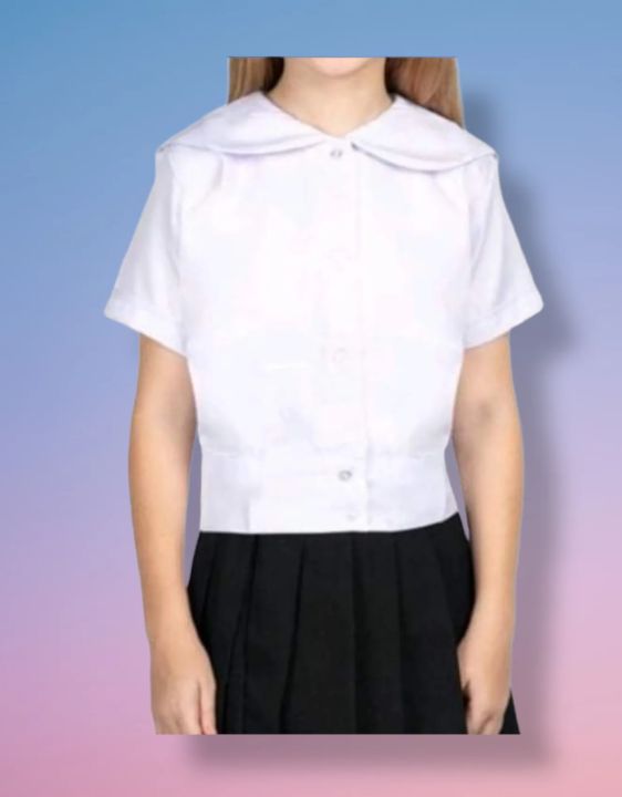 School Uniform Blouse for kid's girl (size 6 to Xl) | Lazada PH