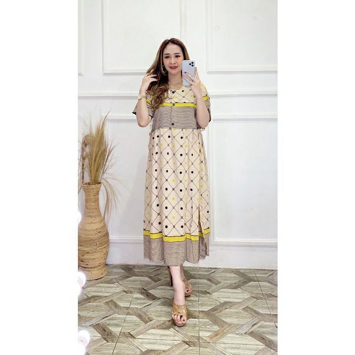 Daster Cantik Viral Kekinian 2024 Midi dress Wanita Branded | Lazada ...