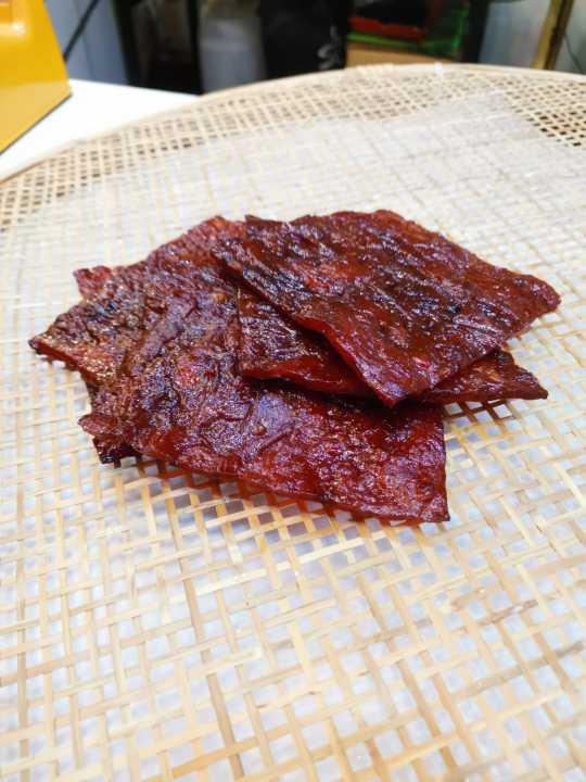 {Kim Hock Guan} Spicy BBQ Sliced Pork Bakkwa 500g｛金福源｝辣味切片猪肉干 500Grams ...