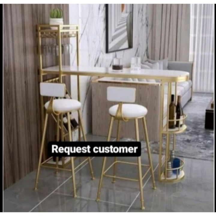 Meja Bar Minimalis elegan - Meja Bar marmer | Lazada Indonesia