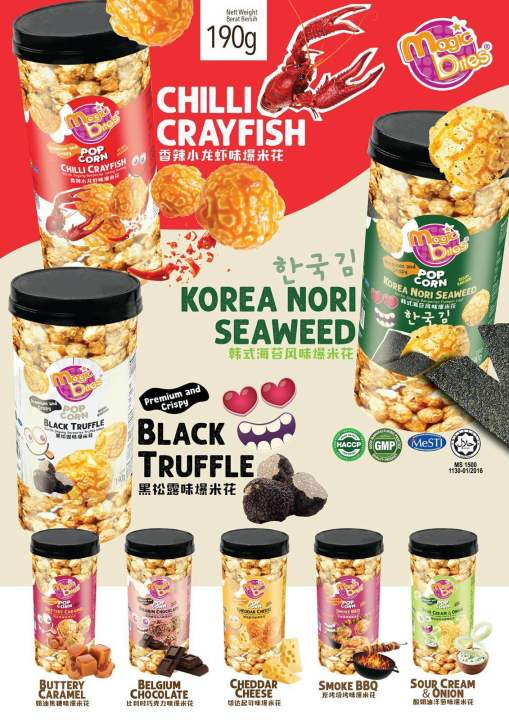 MAGIC BITES Premium Popcorn 190g Tub | Lazada Singapore