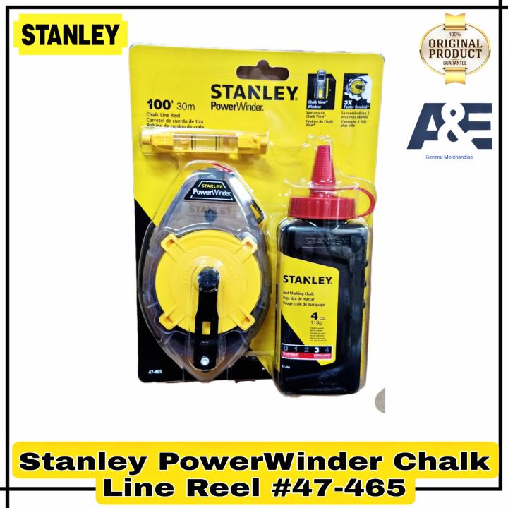 Stanley PowerWinder Chalk Line Reel # 47-465 | Lazada PH