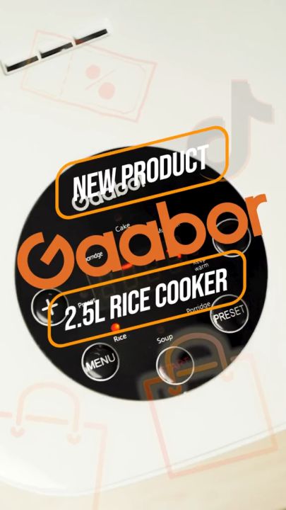 【NEW】Gaabor 2.5L Multifunctional Rice Cooker with 24h Cooking Set Up ...