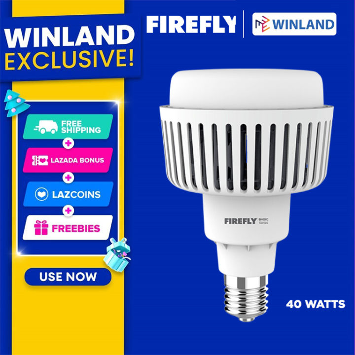 Firefly by Winland LED High Power Lamp Light 40W Daylight EHC1040DL E27 ...