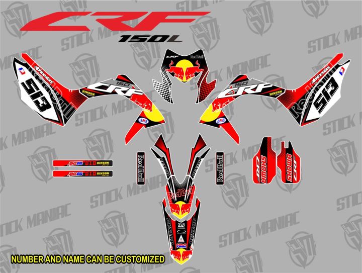 Honda crf 150L full body decals | Lazada PH