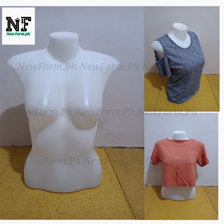 Female Half Body Mannequin Table Top Girl Manekin Full Form Plastic ...