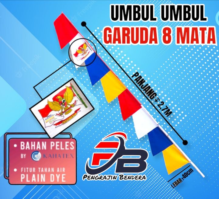 Bendera Umbul Umbul Garuda Zig-zag Warna Isi 20 Pcs/1 Kodi | Lazada Indonesia