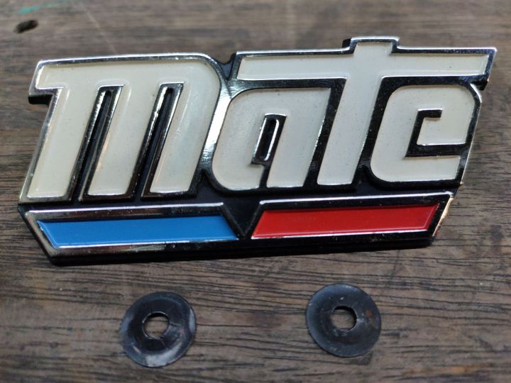 โลโก้บังลม Yamaha Mate พร้อมแหวนตัวล็อก เป็นงานรุ่นเก่าค้างร้าน สิ้นค้า ...
