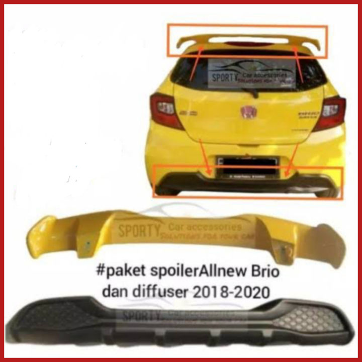 Paket Spoiler Brio New Model Mugen + Diffuser | Lazada Indonesia