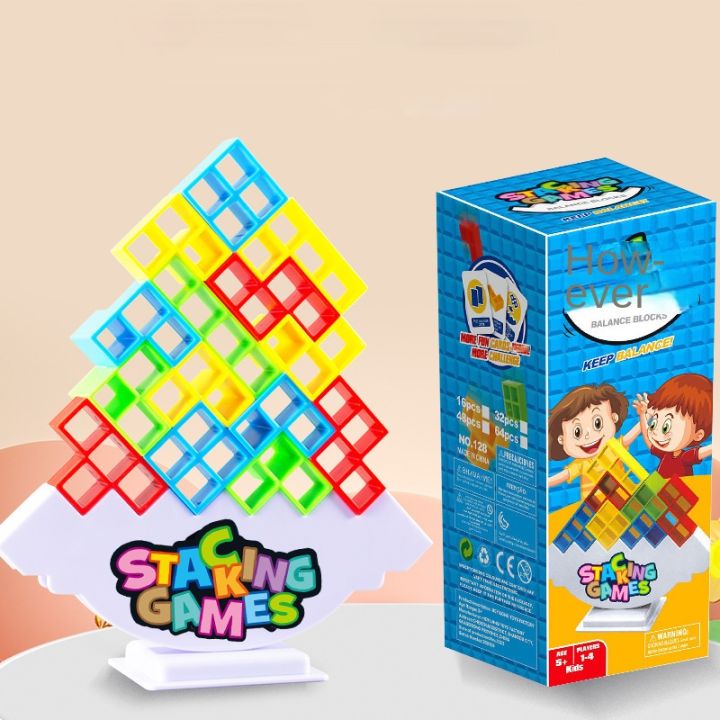 Stacking Blocks Tower Balance Game Stacking Building Blocks Puzzle ...