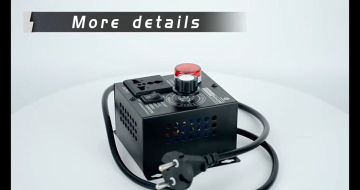AC 220V/10000W Variable Voltage Regulator Dimmers Motor Speed Controller Regulation Device For ...