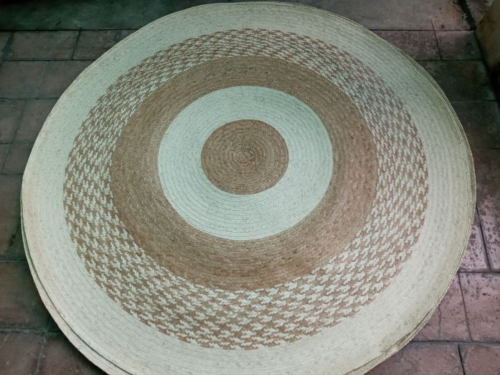 Quezon Handicrafts - Buri mat tritone with sabatan - 5 feet | Lazada PH