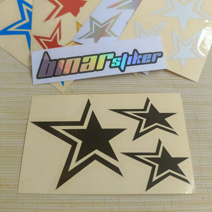 STIKER CUTTING BINTANG ISI 3 | Lazada Indonesia