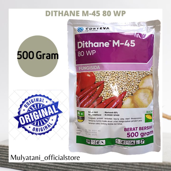 Dithane M-45 Fungisida 80 WP 500 Gram Original Kemasan Pabrik | Lazada ...
