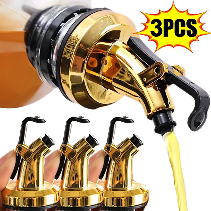 Oil Bottle Stopper Wine Pourer Lock Plug Food Grade Rubber Sealing Leak ...
