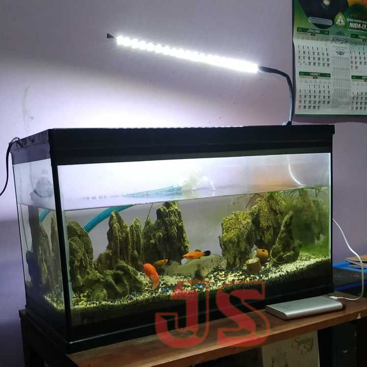 Lampu aquarium aquascape LED smd putih terang Lampu ikan hias lampu ...