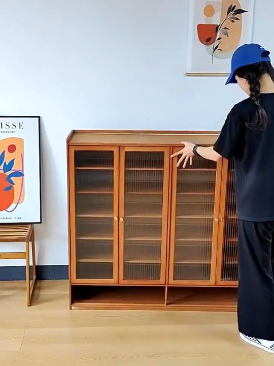 SOFTHOME Wooden ShoeRack Shoe Cabinet Bamboo Shoe Rack With Door Wooden ...