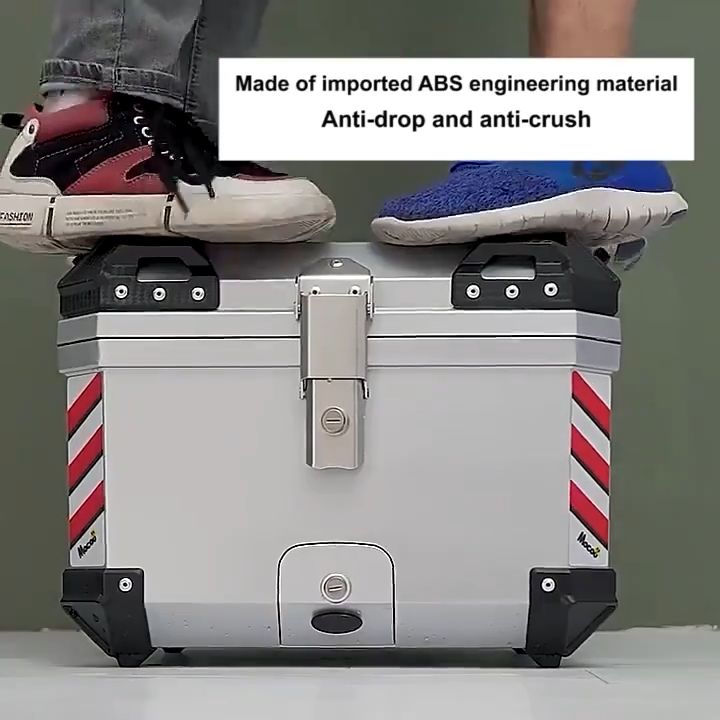 45L aluminum alloy top box motorcycle aluminum alloy rear tail box ...