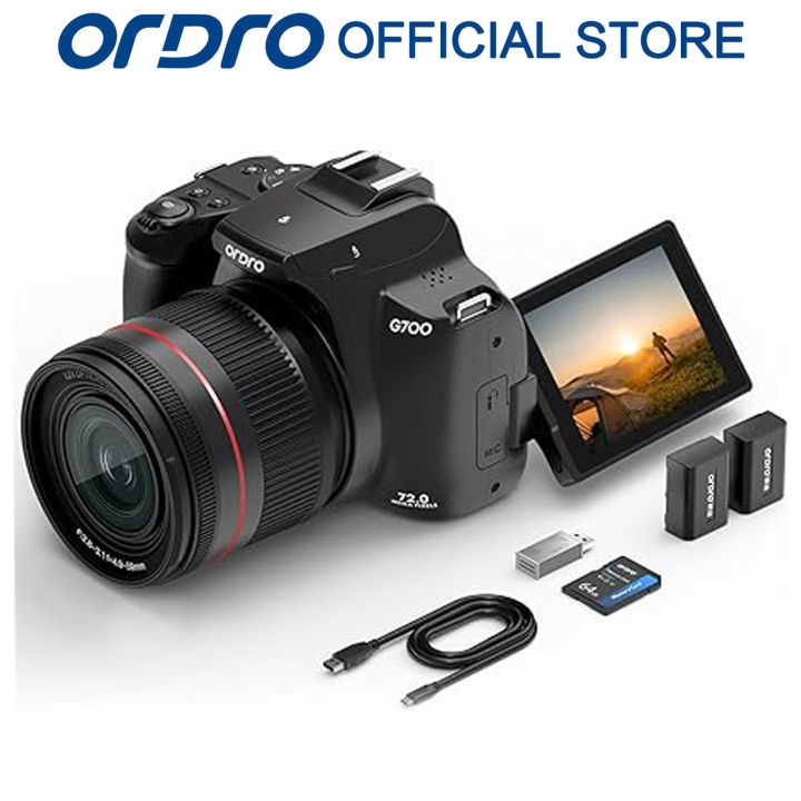 ORDRO G700 4K UHD Optical Zoom Digital Camera 64MP SONY Sensor 12x ...