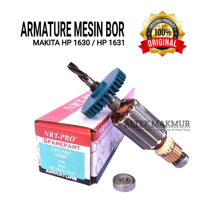 NRT PRO Armature Mesin Bor Makita HP1630 HP1631 Angker Dinamo Bor Impact Drill Makita HP 1630 ...
