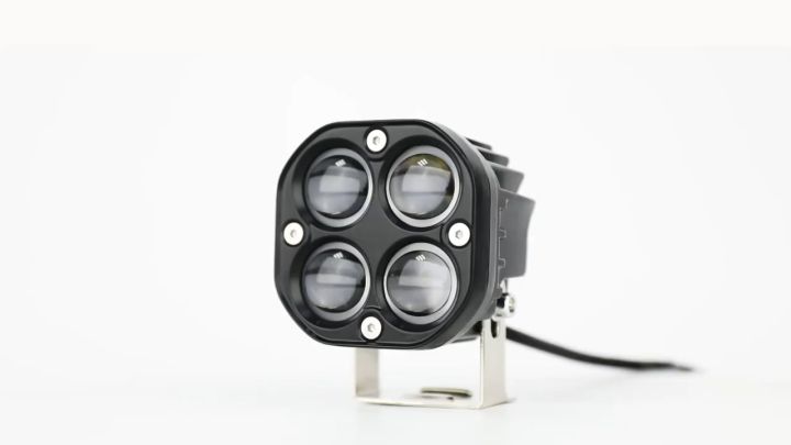 1pcs Laser Gun LED Mini Driving Light Set Auxiliary Light For ...