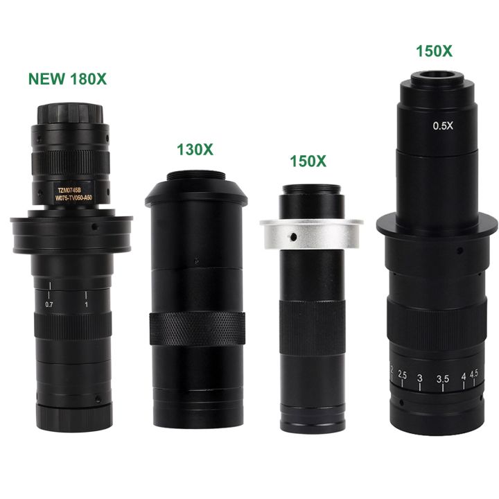 New 0.7X~4.5X Magnification 130X 180X 150X Adjustable Zoom C Mount Lens ...