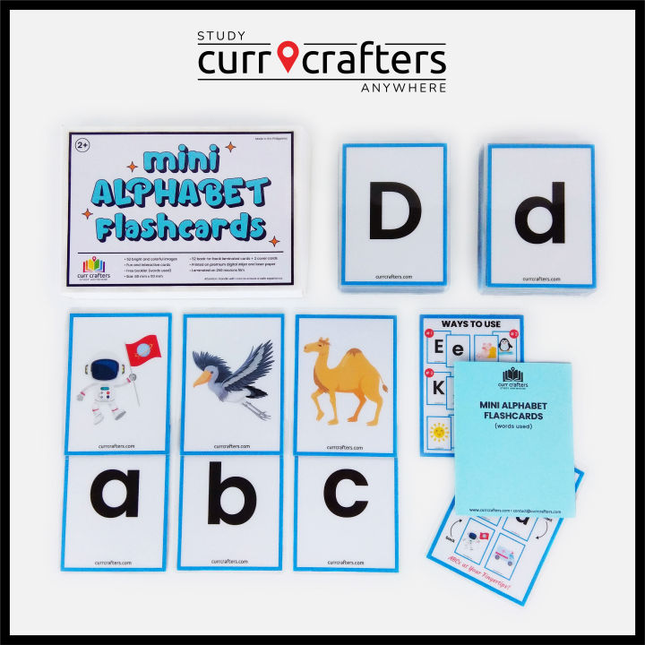 MINI ALPHABET FLASHCARDS | English, Laminated, Visual Aid, Letter ...
