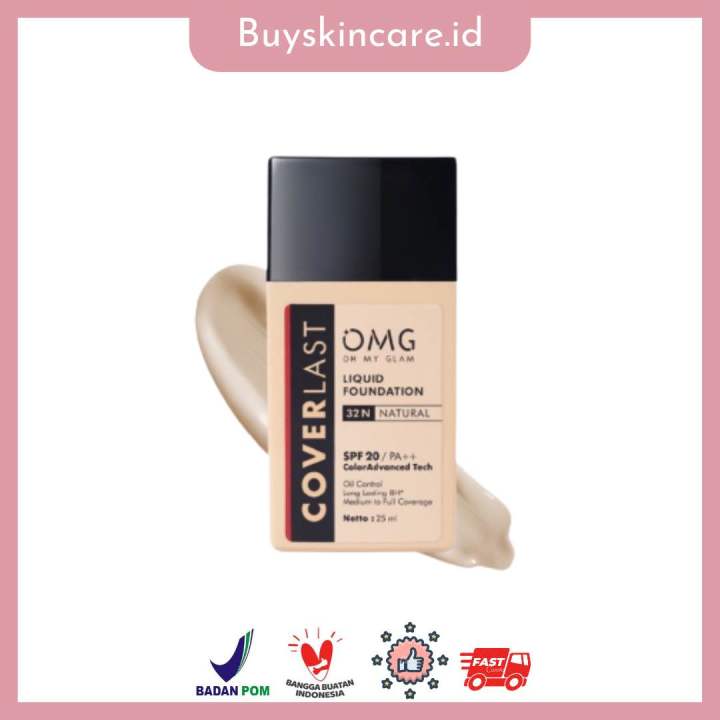 OMG Oh My Glam Coverlast Liquid Foundation - Alas Bedak | Lazada Indonesia