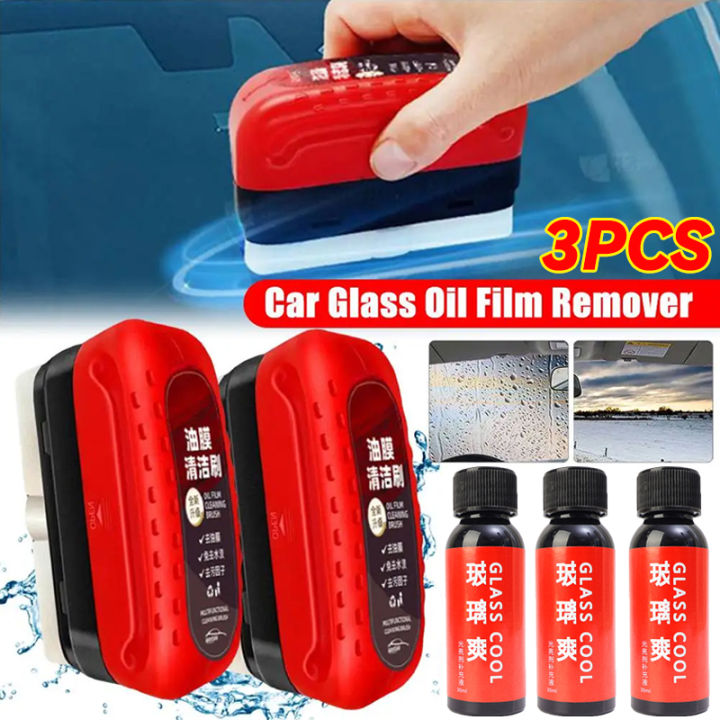 3PCS Car Glass Oil Film Remover Glass Polishing Compound Windshield ...