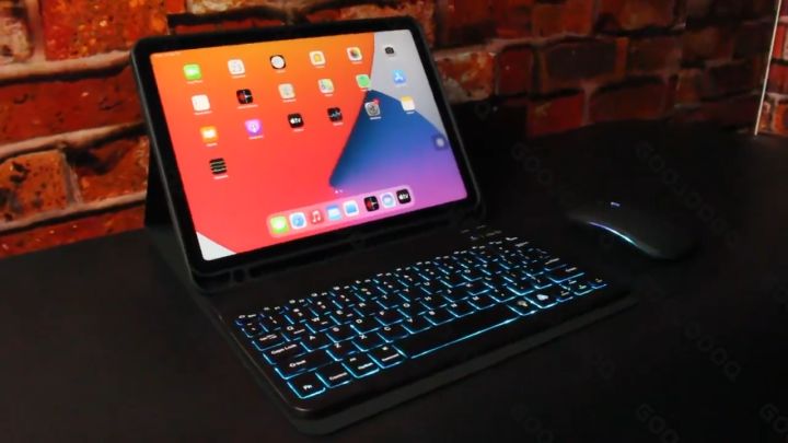 Backlit wireless keyboard and Mouse rechargeable Silent Bluetooth ...