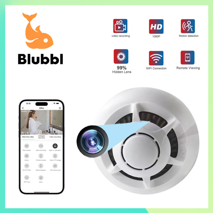 Smoke Detector Style Hidden Camera with 1080P HD, WiFi and Remote ...