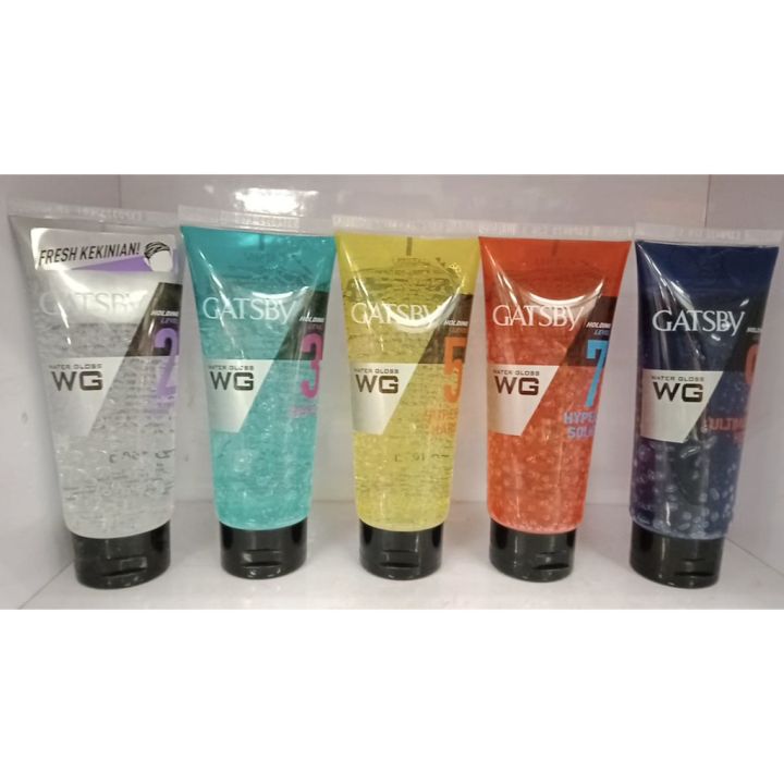 Gatsby Water Gloss Tube All Varian Biru Merah Biru Minyak Rambut Pria ...