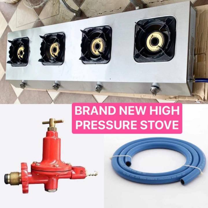 Brand New 4 Burner High Pressure LPG Gas Stove For Restaurants | Lazada PH