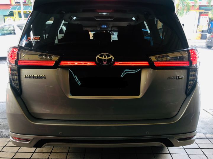 Toyota innova 2017 2018 2019 2020 led tail lamp & boot trunk garnish ...