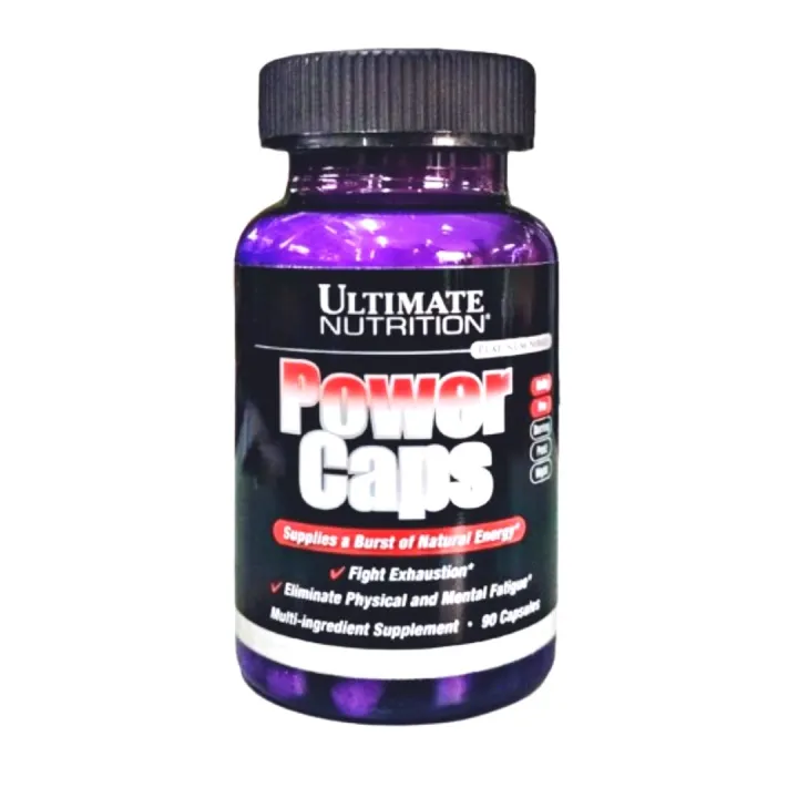 Ultimate Nutrition Power Caps 90 Capsul Pre Workout Kemasan Botol ...