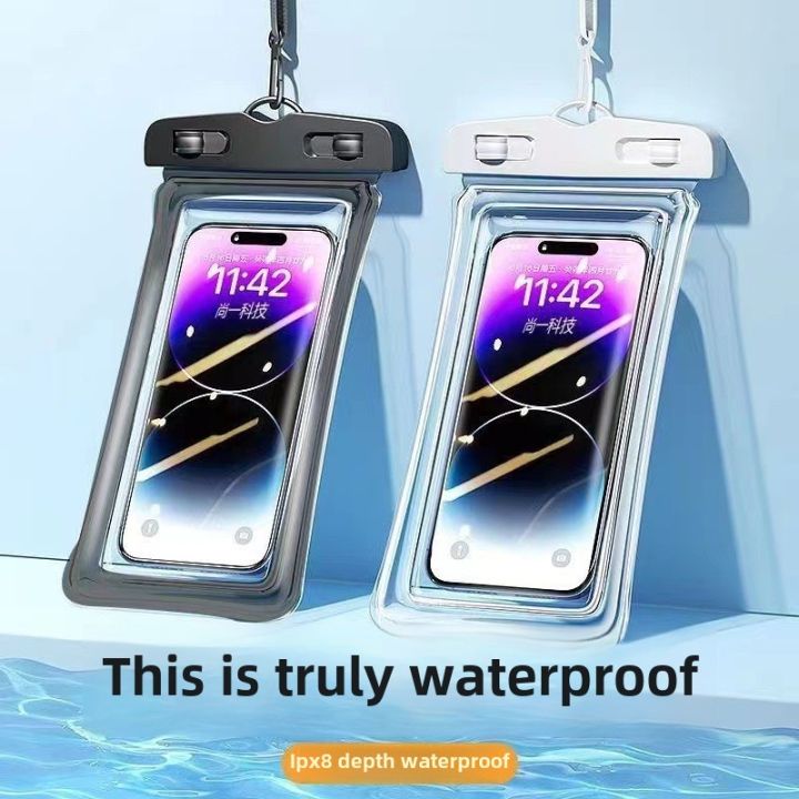 Premium Touchscreen Waterproof Phone Pouch - Swimming/Diving Sealable ...