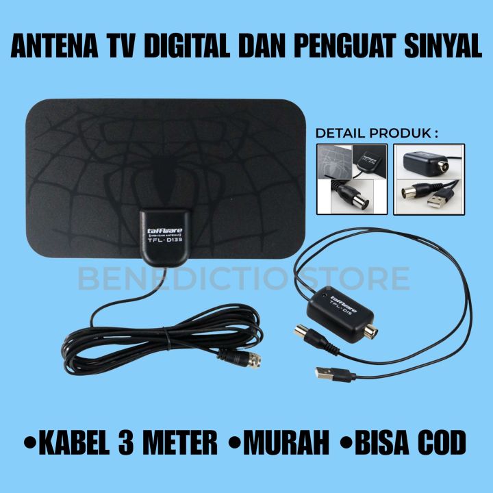 PROMO Antena TV Digital 4K Dan Booster Penguat Sinyal Amplifier Super ...