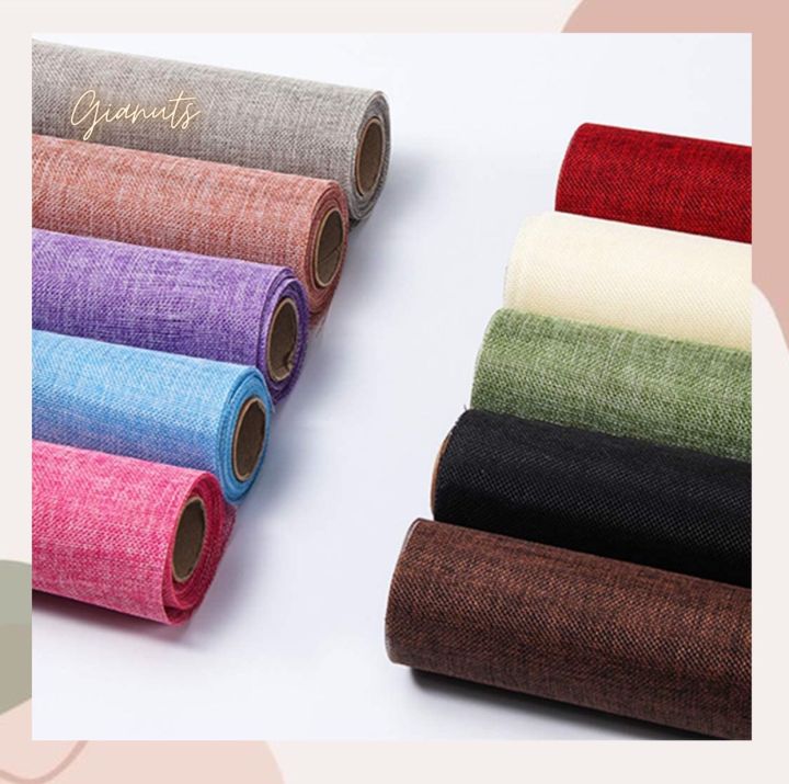 Burlap Flower Wrapper Synthetic Roll Floral Bouquet Wrap 19inch x ...